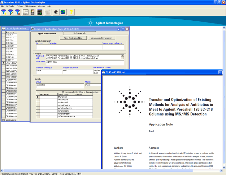 Access Agilent 2011年 8月号 | Scanview – 4200 本を超えるアプリケーション | アジレント・テクノロジー